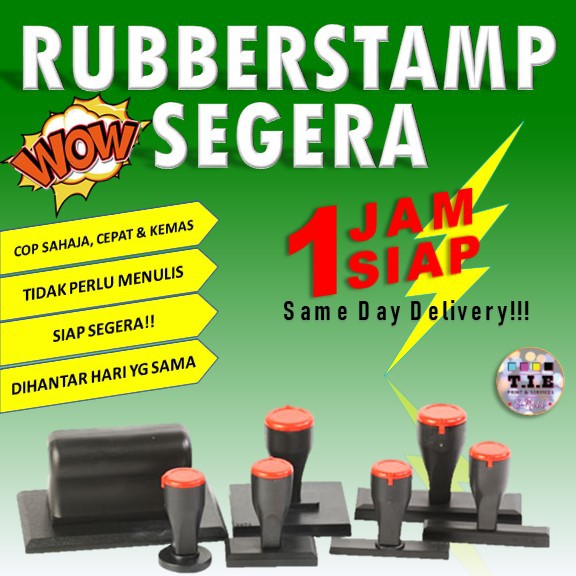 Cop Getah SEGERA,⚡ 1 JAM SIAP ⚡ HANTAR HARI YG SAMA | Shopee Malaysia