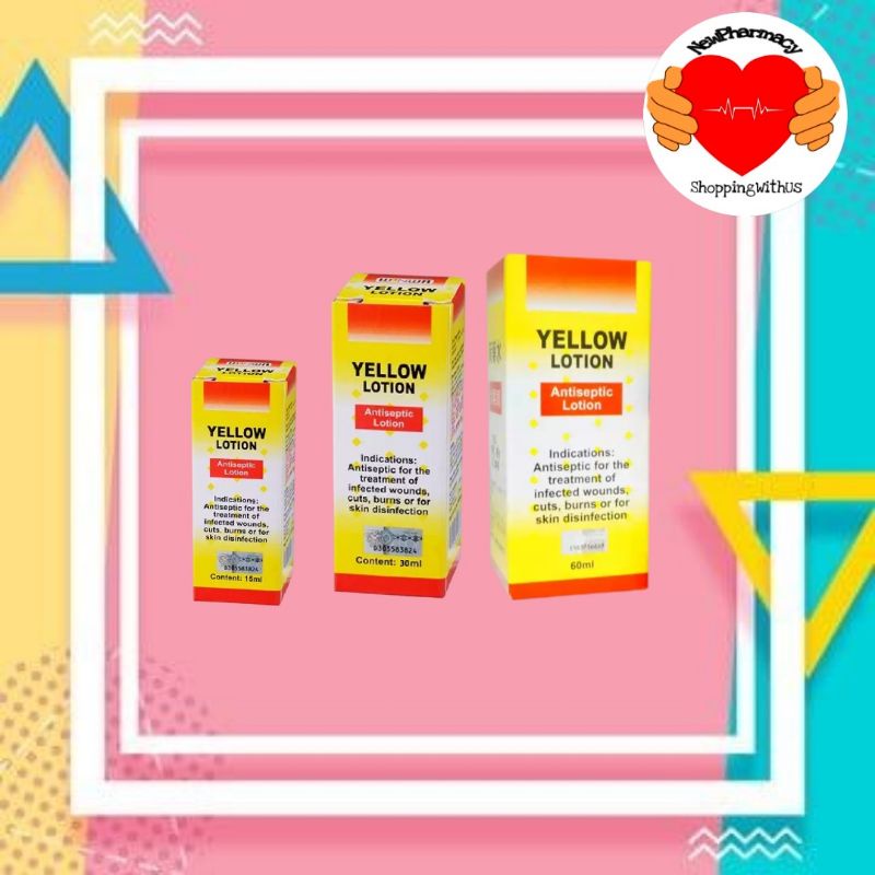 Yellow Lotion 0.4% Antiseptic Lotion 15ml / 30ml / 60ml (Exp-03/2028 ...