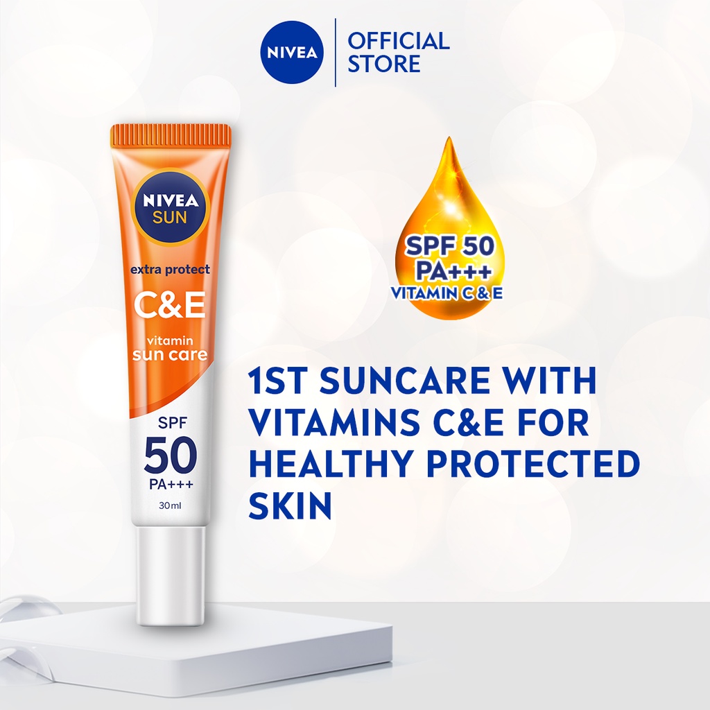 NIVEA Sun Extra Protect C&E Vitamin Sun Care SPF50 PA+++ 30ml / Sun ...