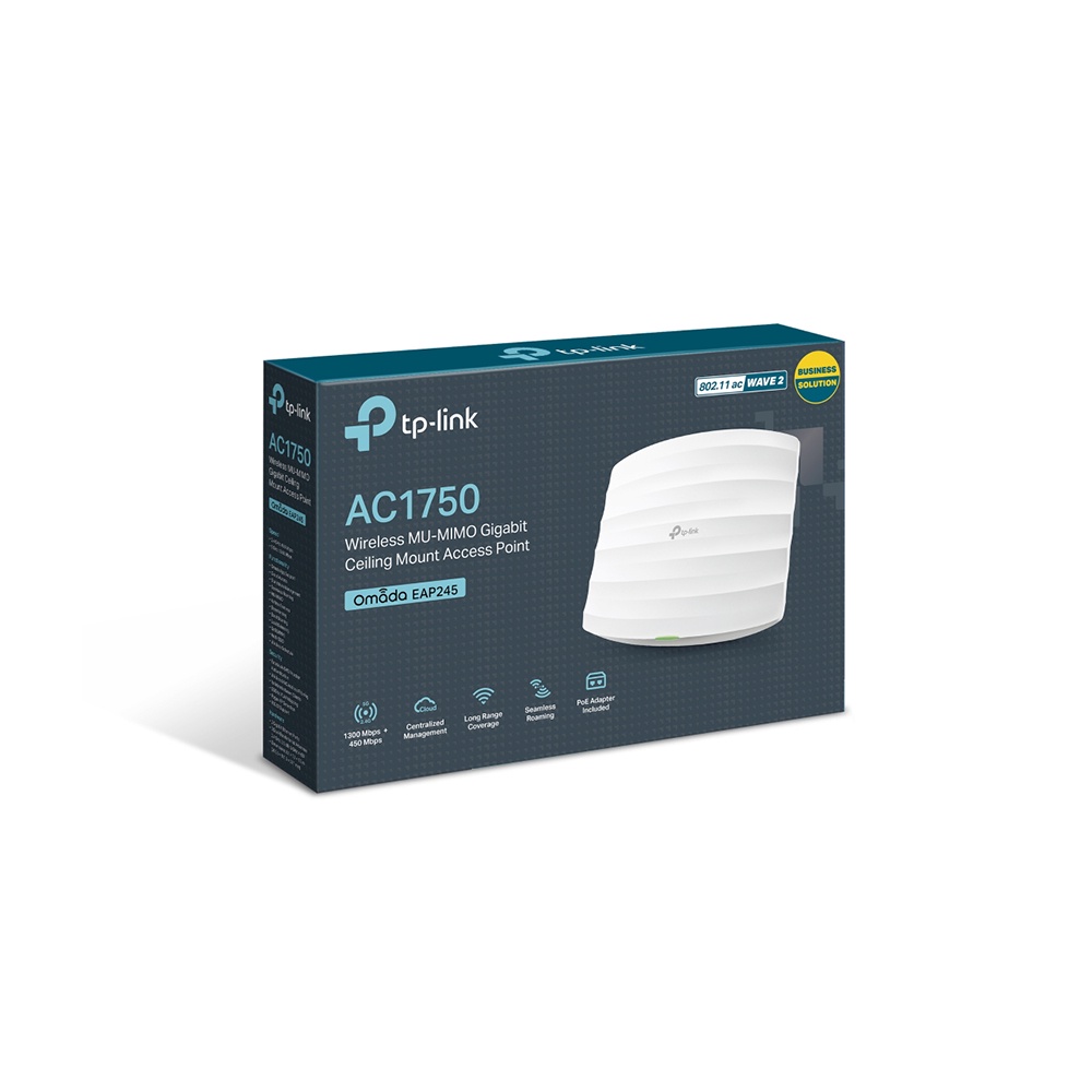 TP-Link OMADA EAP245 AC1750 Business Wireless Dual band Gigabit Ceiling ...