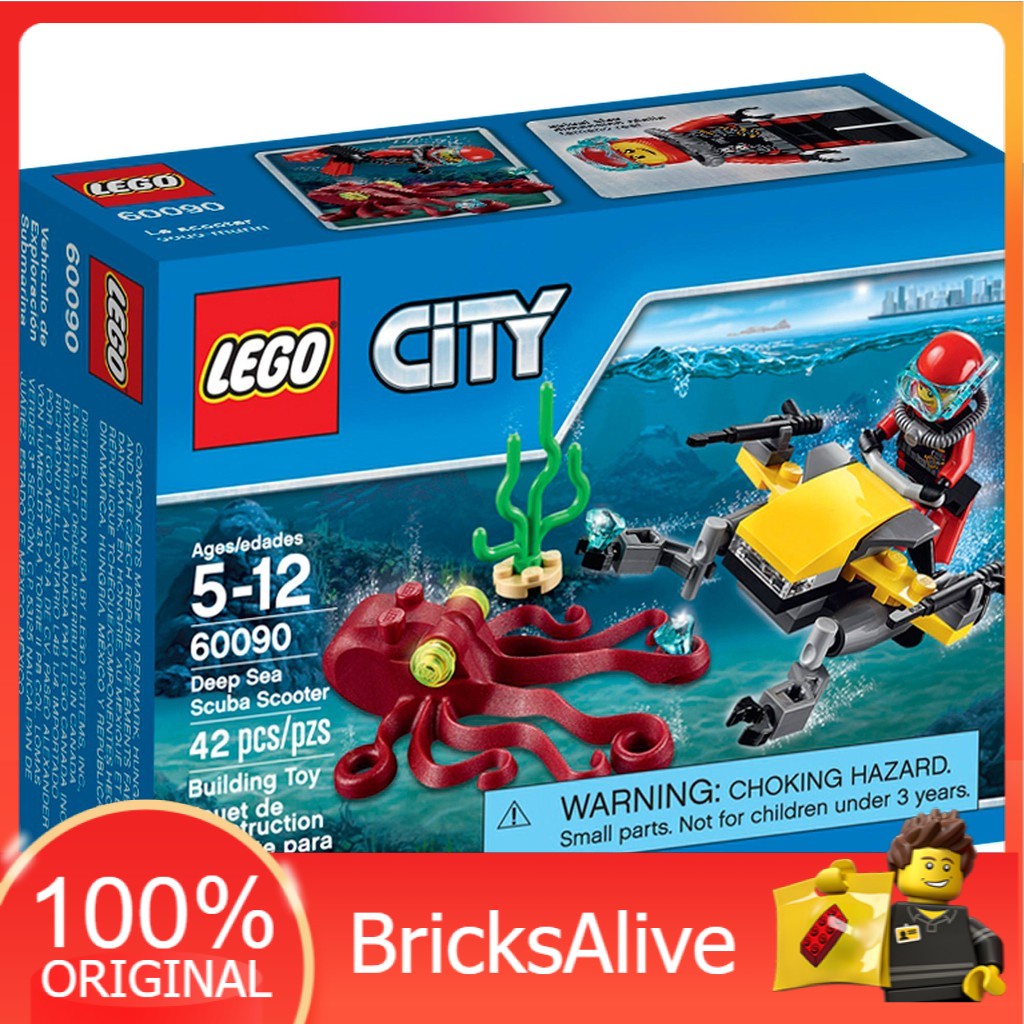 [BricksAlive] LEGO CITY Deep Sea Scuba Scooter (60090) | Shopee Malaysia