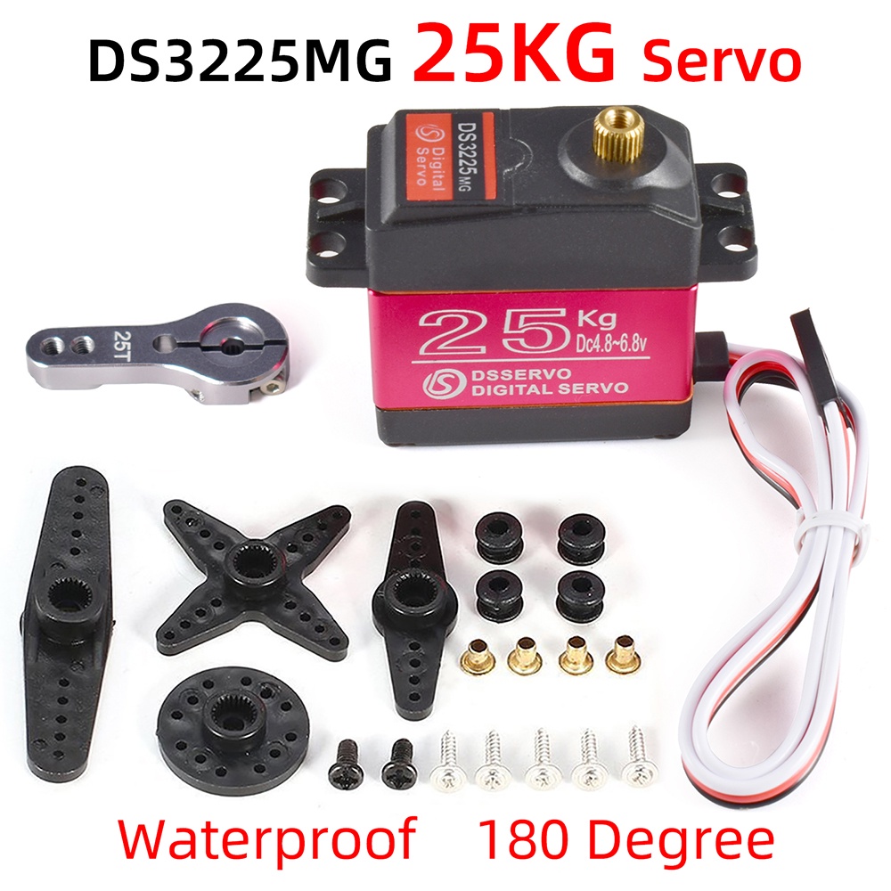 Dsservo Waterproof Servo 20KG 25KG 35KG 180/270 Degree Metal Gear ...