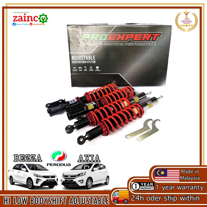 ADJUSTABLE PERODUA AXIA AND BEZZA HI LOW BODYSHIFT PROEXPERT💯original 💯 ...