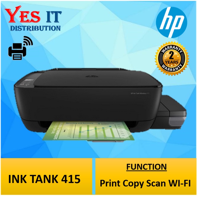 HP 415 / 520 / 580 All-in-One Ink Tank Wireless Color Printer (Print ...
