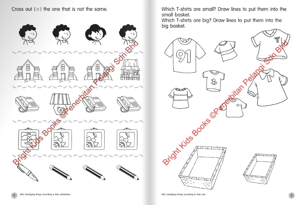 [FUNBOOK] Bright Kids K1 & K2 Series Preschool (Age 5-6) Exercise book (Pelangi) | Shopee Malaysia