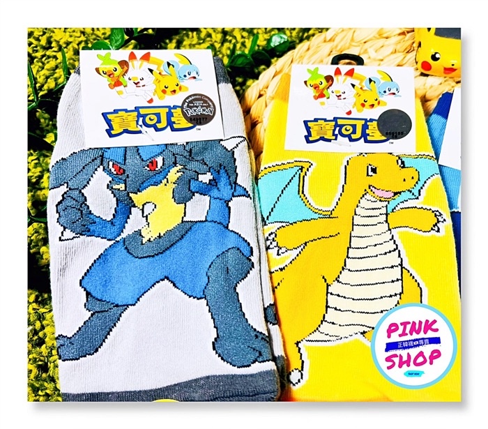 Pokémon Series Children's Socks Adult Style Pikachu Lucario Gaio Kagon ...