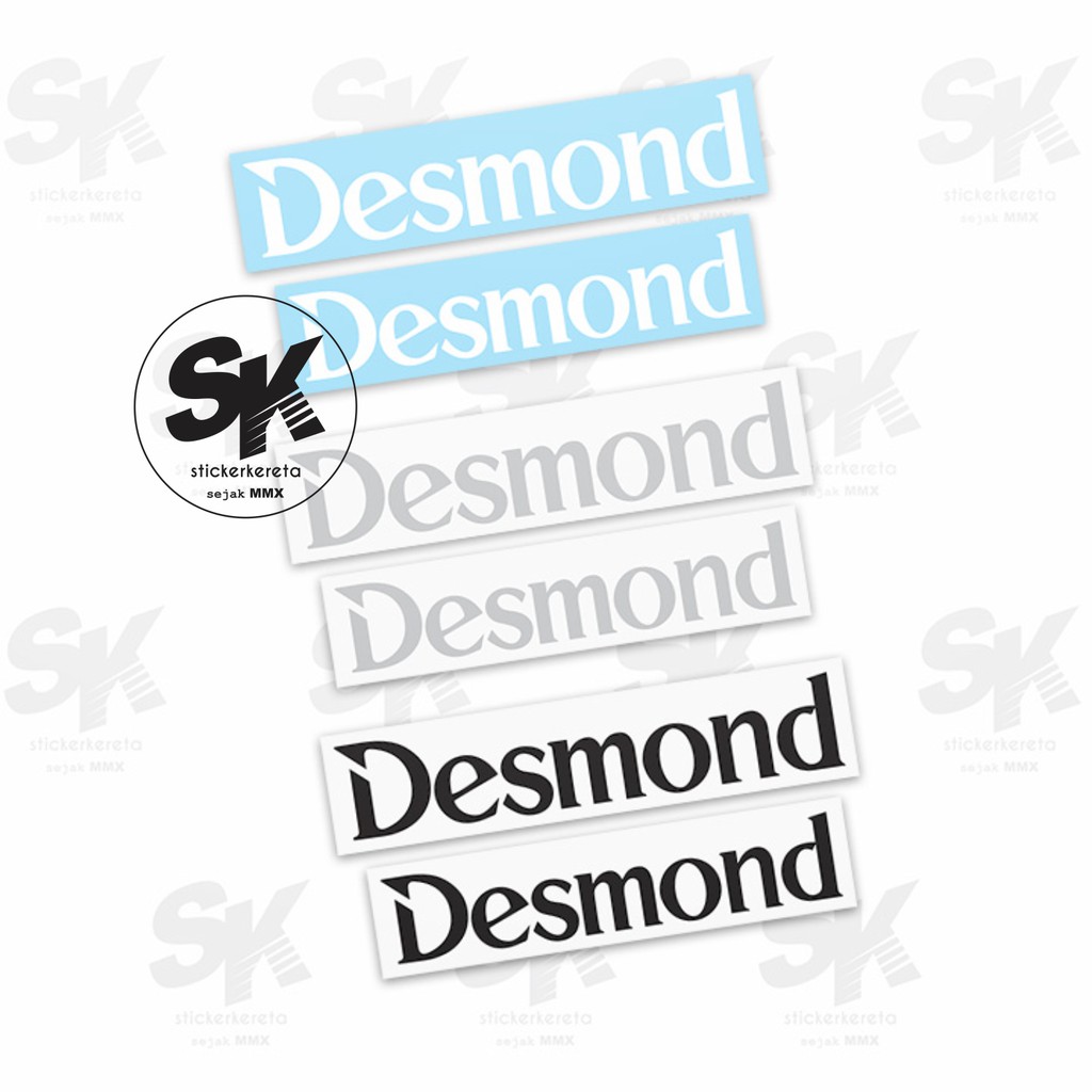 Logo Desmond Evo Regamaster Rim Sticker Vinyl | Shopee Malaysia