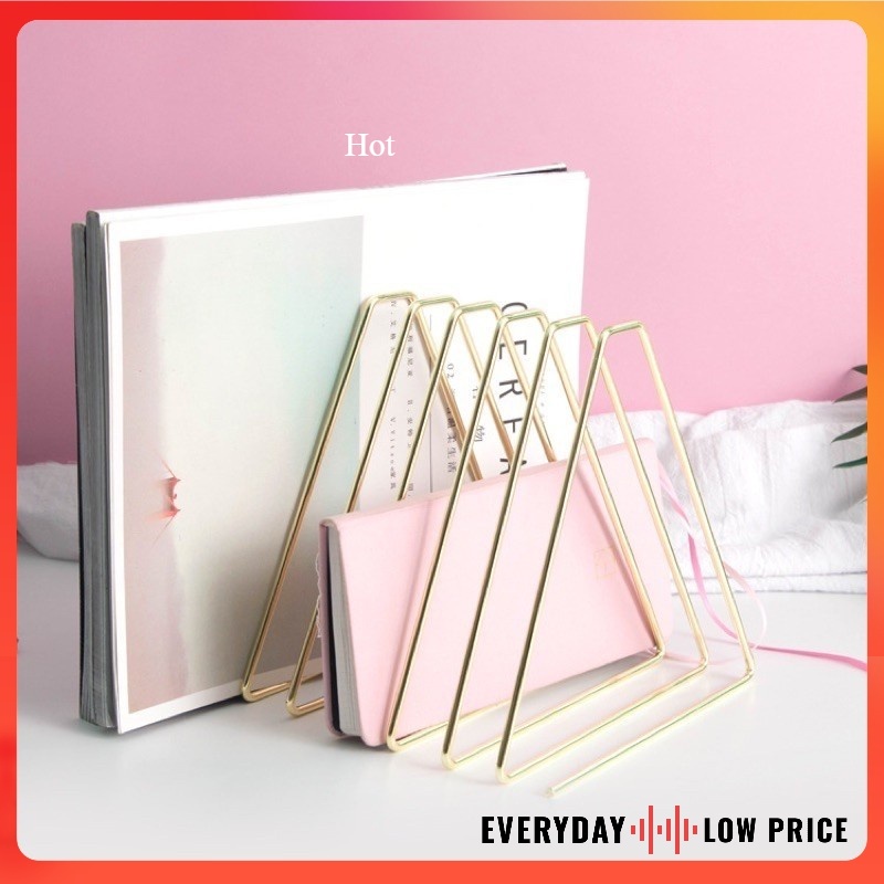 Elp Book Stand 7 Slots Rack Books and Magazine Organiser Office Desk ...