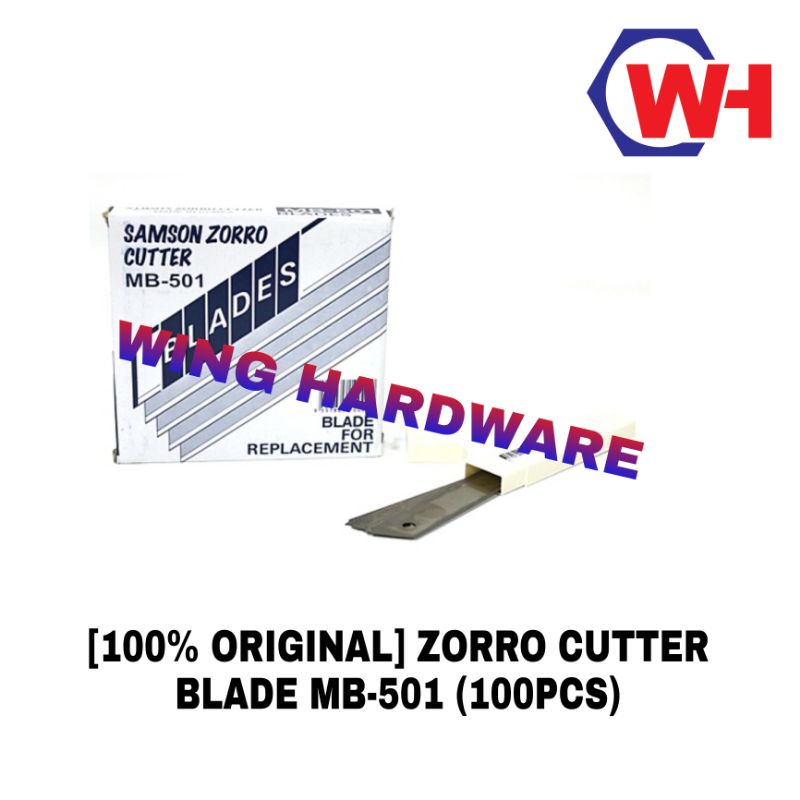[100% ORIGINAL] ZORRO CUTTER BLADE MB-501 (100PCS) | Shopee Malaysia