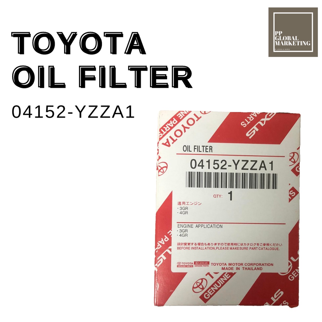 TOYOTA OIL FILTER | 04152-YZZA1 OIL FILTER | OIL FILTER | TOYOTA ...