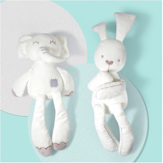 Cute Rabbit Elephant Doll | Baby Soft Plush Toy Children Bunny Sleeping ...