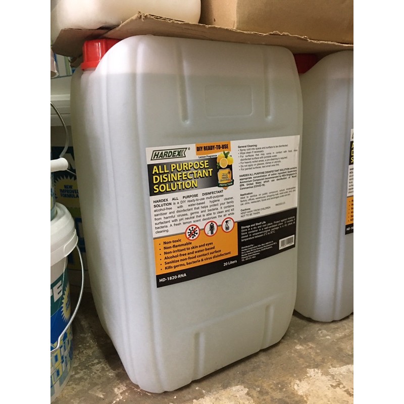 HARDEX All Purpose Disinfectant / Sanitizer - 20 Liter | Shopee Malaysia