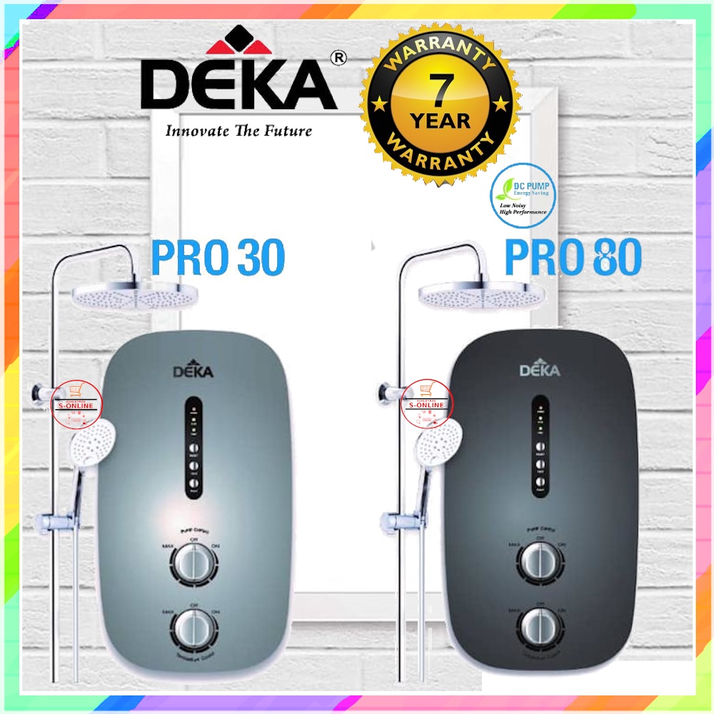 DEKA PRO 30/ PRO 80 ,N10 Instant Rain Shower Water Heater - RainShower ...
