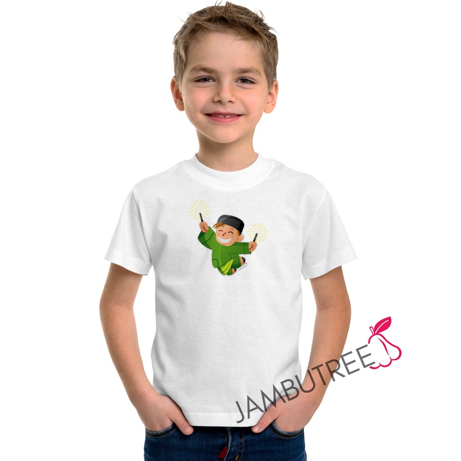 Jambutree Selamat Hari Raya Aidilfitri Cute Boy Firework Happy Boys ...