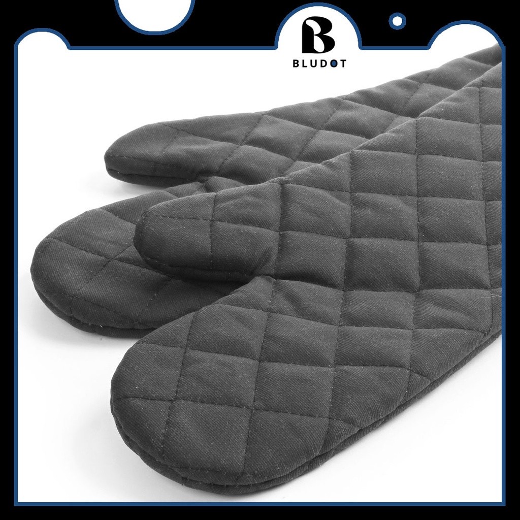 [1 PCS] KITCHEN OVEN GLOVE GREY 33CM BAKING GLOVE SARUNG TANGAN OVEN | Shopee Malaysia