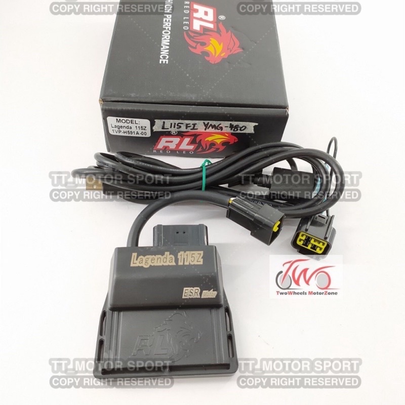100% RED LEO RACING ECU V-RACING ESR MOTOR Y15ZR V1 V2 RS150 SRL115Fi NVX 155 Y16 Y16ZR ECU ECU ...