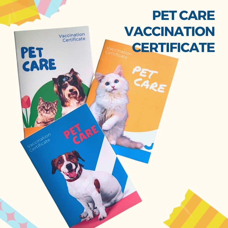 Pet Vaccination record vaccination card vaccination certificate ...