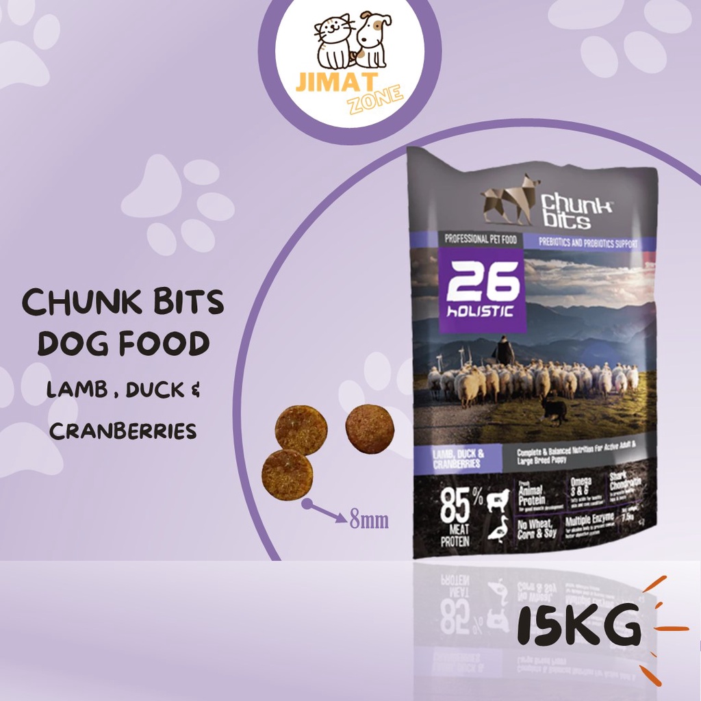 [FREE SHIPPING & 9 FREE GIFT!! ] Chunk Bits Dog Food 13KG / 15KG - 25 ...