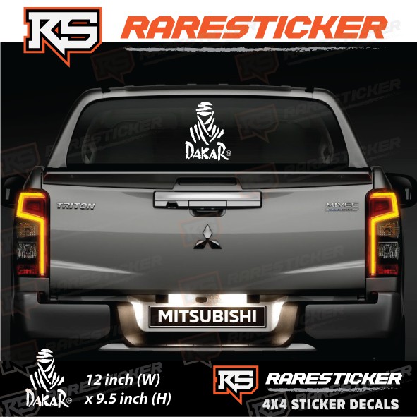DAKAR 4X4 OFF ROAD TRUNK GO WILD OEM CAR STICKER SIDE BODY HILUX REVO ...