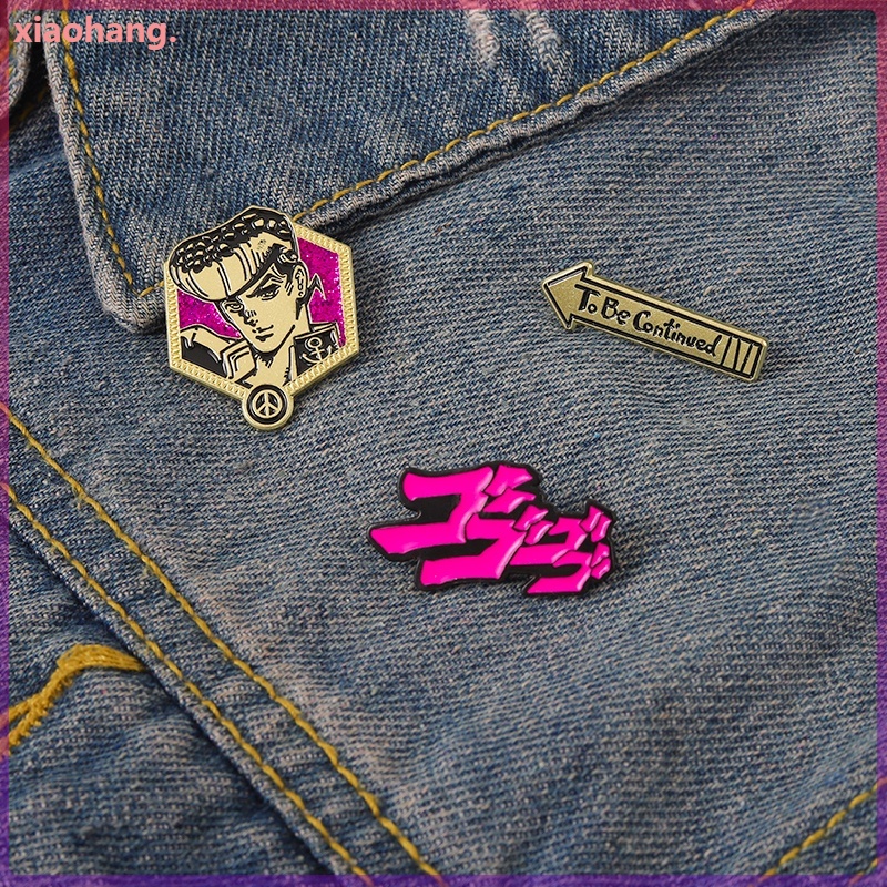 Anime Bizarre Adventure Brother Brooch Enamel Lapel Pins Badge Brooches ...