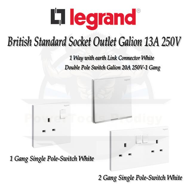 LEGRAND GALION SWITCH SOCKET/ WHITE ROSE GOLD CHAMPAGNE DARK SILVER/ 1 ...
