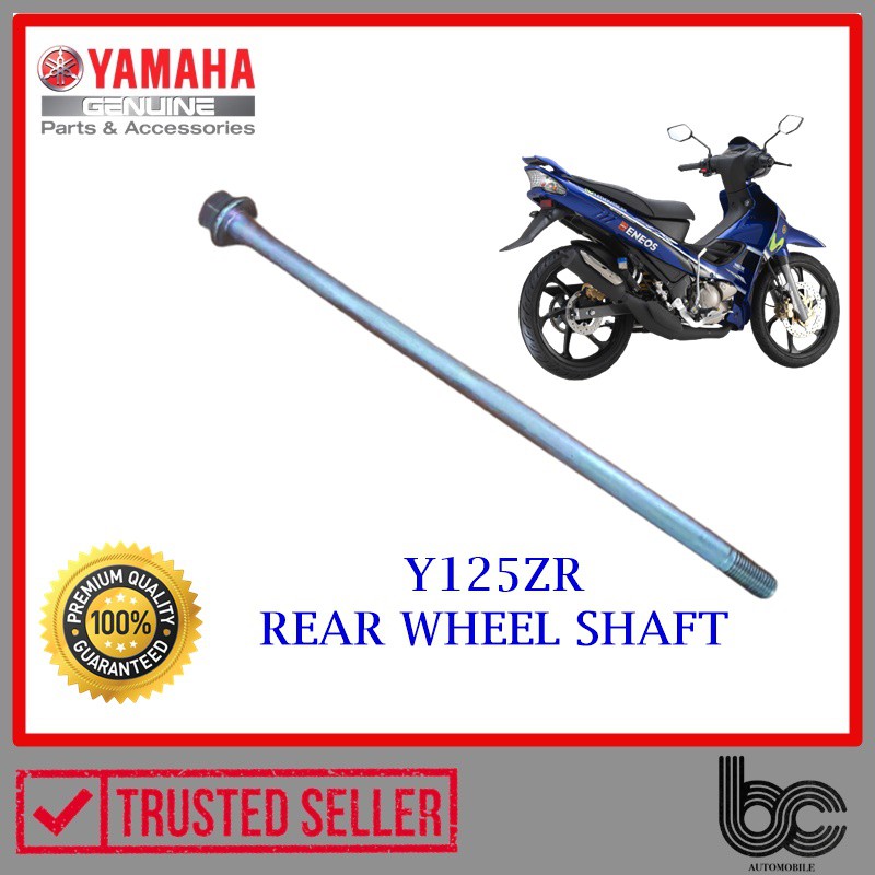 YAMAHA Y125ZR REAR WHEEL SHAFT ORIGINAL / PIVOT SHAFT / SUB RIM RODA ...