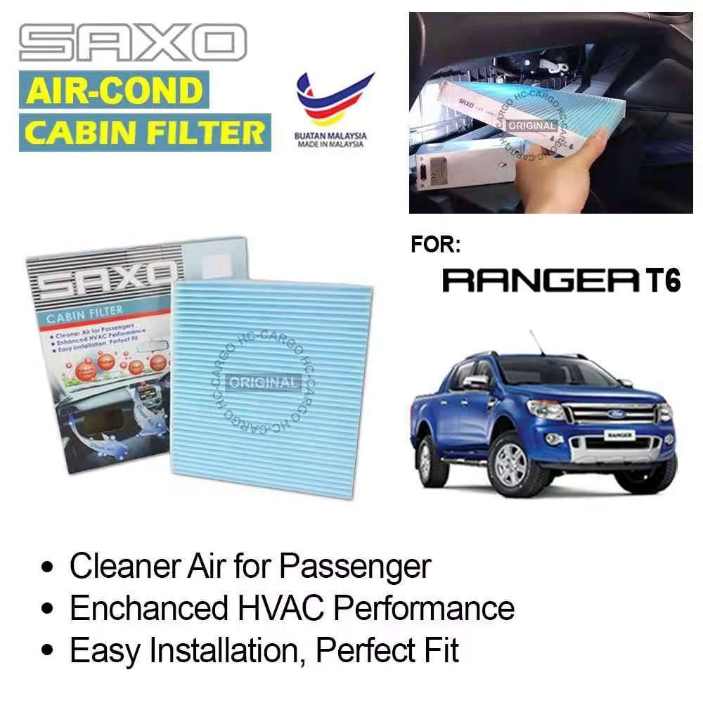 SAXO Aircond Cabin Filter - Ford Ranger T6 / CAR AIR CONDITIONER FILTER ...