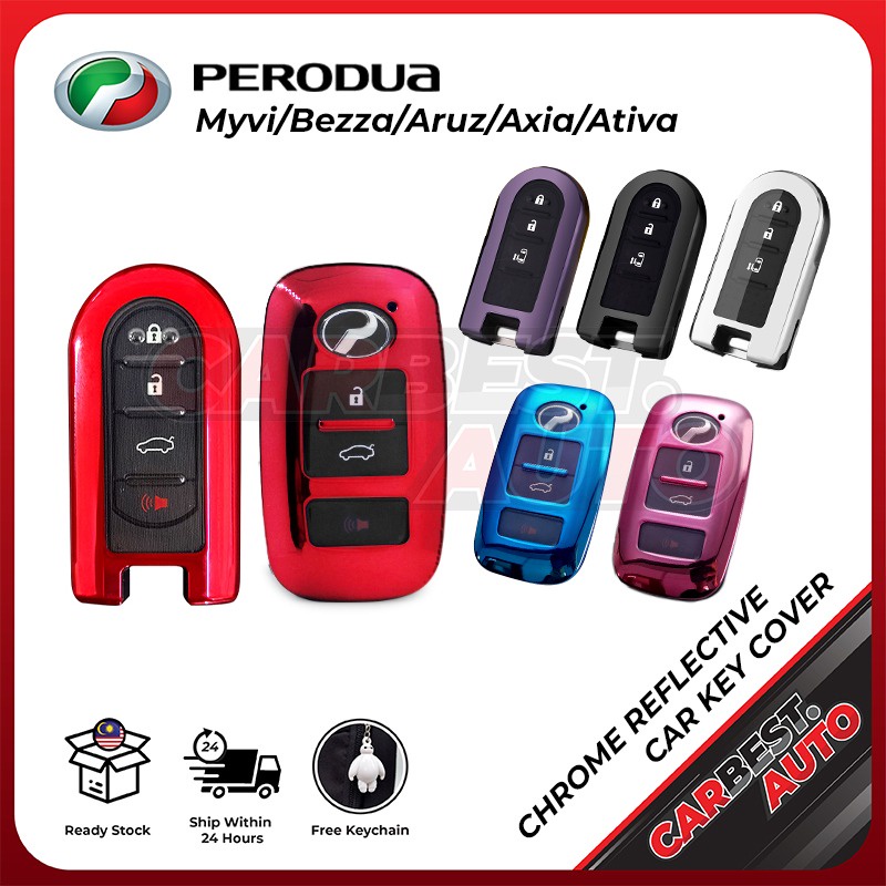 Perodua ATIVA MYVI BEZZA AXIA ARUZ Car Key Cover Case Remote Casing ...