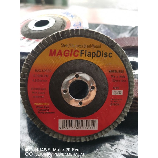 LS GEMILANG BISON #FULL SIZE# original MAGIC FLAP DISC 4'' FLAP DISC ...