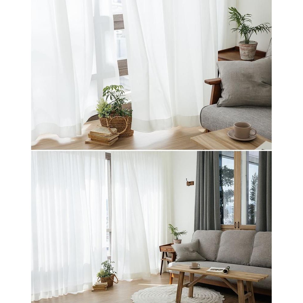 SHEER #12(**)Ready Made!!! Siap Jahit!! (Hook/Ring/ROD) Langsir lining ...