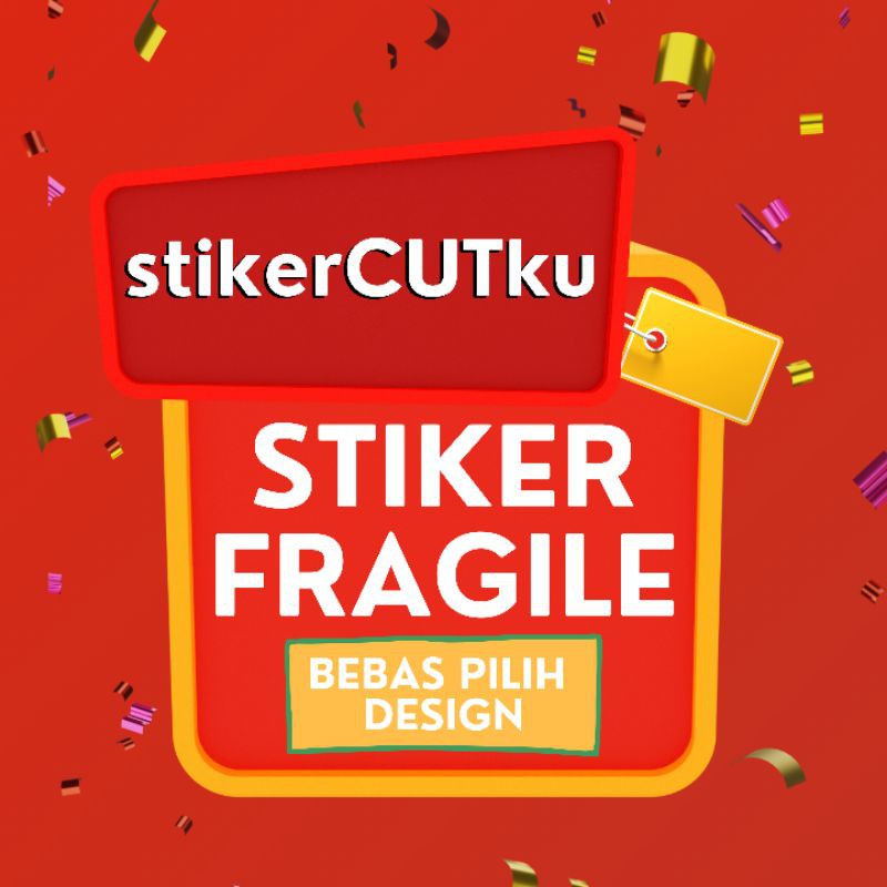Fragile Stickers / CROMO Sheet A3 Free Select DESIGN / FRAGILE CUSTOM ...