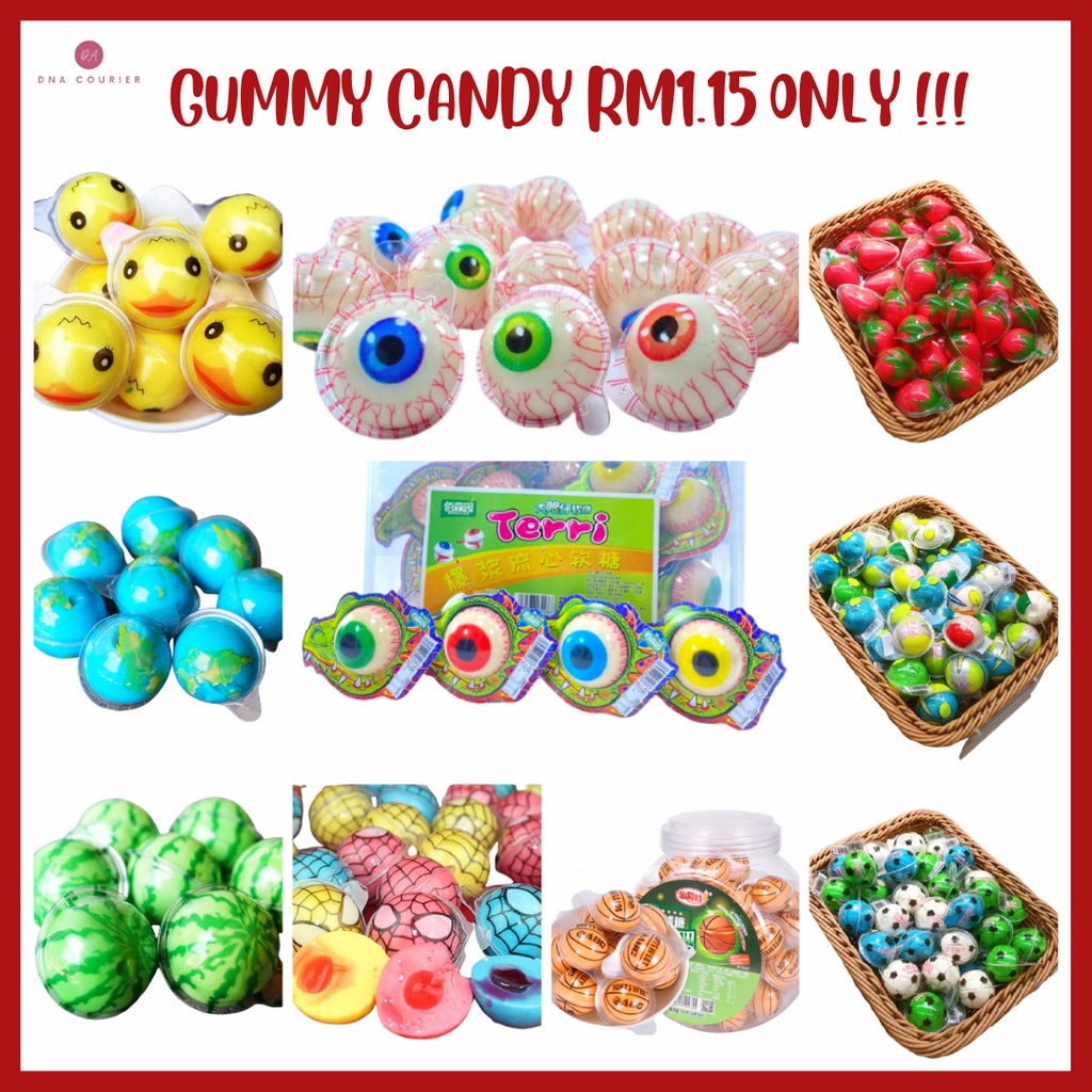 😍HALAL😍Eyeball/Planet Candy Eyeball Jelly Soft Fruit Gummi Gummy Candy ...