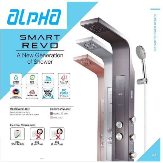 Alpha Water Heater Smart Revo-i with DC PUMP | Shopee Malaysia