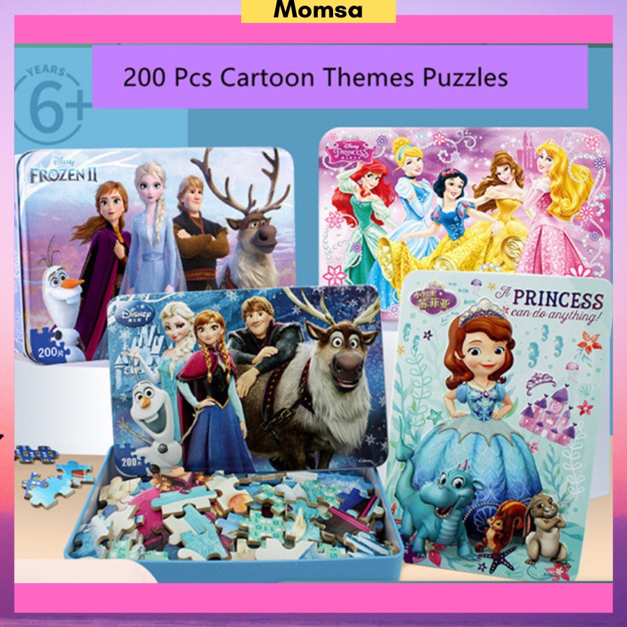 Kid Educational Toys of 200pcs Cartoon Wooden Board Frozen Frozen II ...