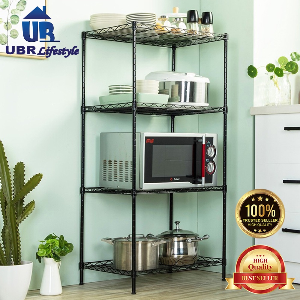 (FX249) FlexC Extended 4 Tier Rack 1.2m Rak Dapur Rak Serbaguna 4 ...