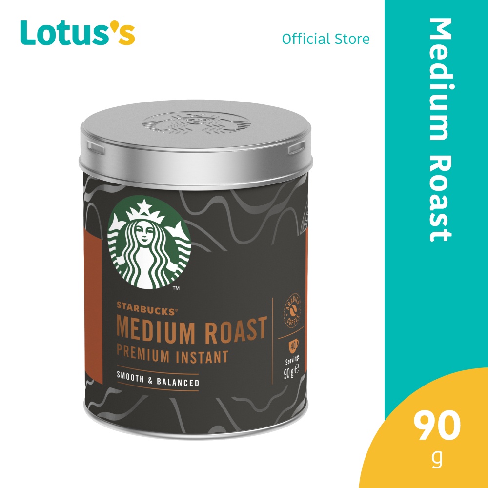 Starbucks Medium Roast Premium Instant Coffee Tin 90g | Shopee Malaysia