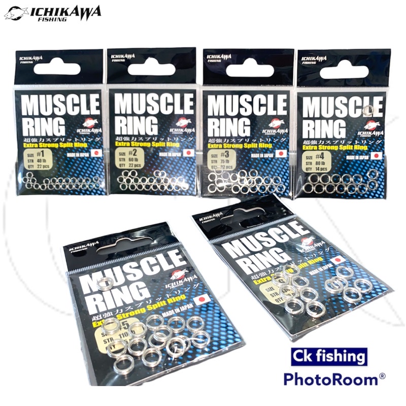 Ichikawa Fishing Muscle Ring Extra Strong Size 40lb To 130lb ...
