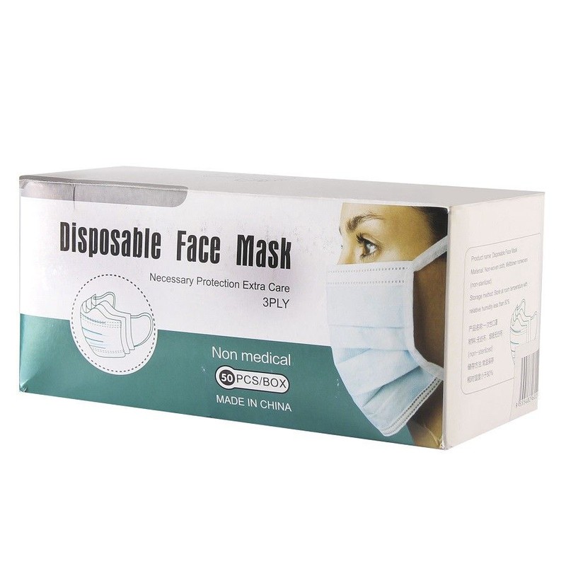 Disposable Face Mask 3-Ply (50's/Box) | Shopee Malaysia