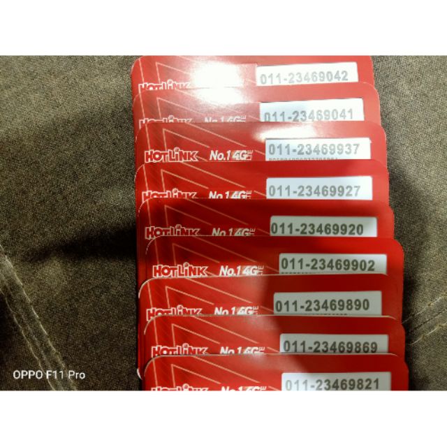 Hotlink new prepaid sim pack vip number/nice number | Shopee Malaysia