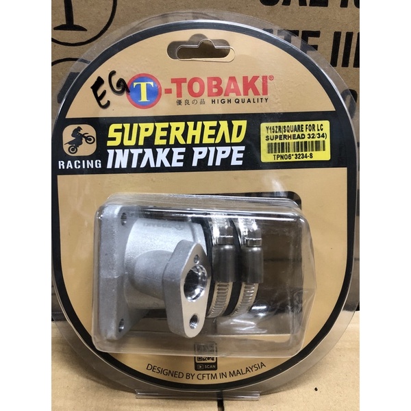 TOBAKI Y15ZR EXCITER Y15Z Y15 LC135 135LC RACING INTAKE PIPE FOR SUPER ...