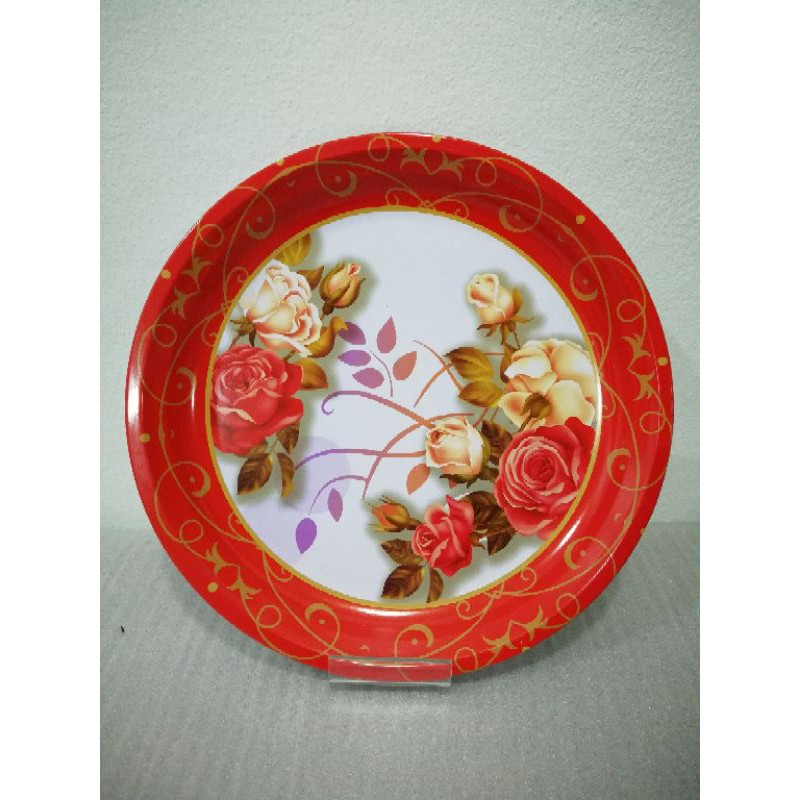 30cm Dulang Talam Klasik Berbunga Corak Antik/Stylish rolling tray with ...
