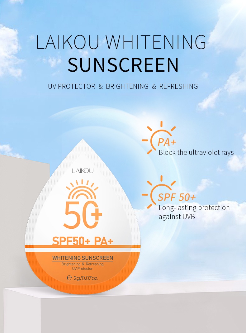 LAIKOU Face Sunscreen Whitening UV Protector Body Sunblock Cream SPF50 ...