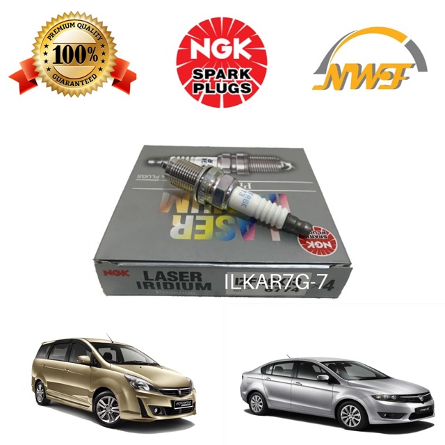 NGK IRIDIUM Spark Plug ILKAR7G-7 For Proton Exora Turbo / Preve Turbo ...