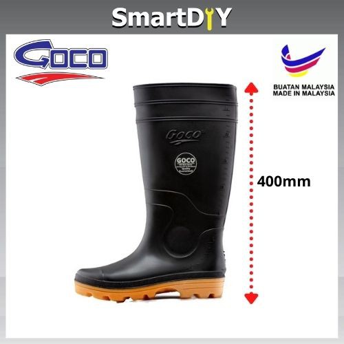 GOCO 980 (Black x Beige , Yellow x Black) Rubber Rainboot / Goco Kasut ...