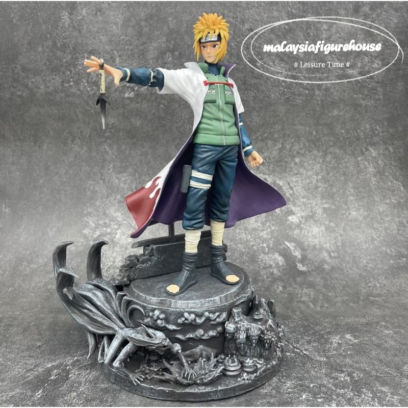 🔥BIG OFFER🔥33CM NARUTO ANIME HOKAGE NAMIKAZE MINATO COPY RESIN ACTION ...