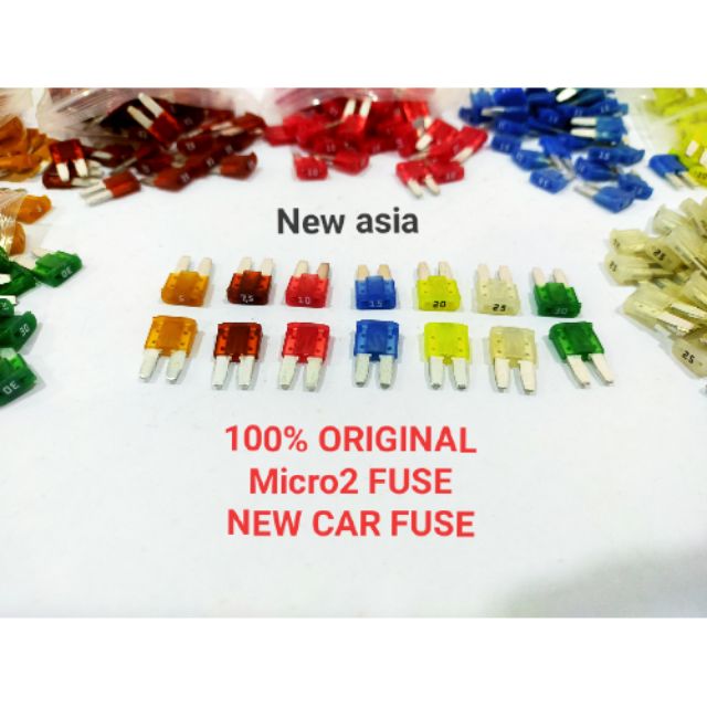 F-MIC2 100% ORIGINAL MICRO 2 Blade Fuse Automotive / MICRO2 FUSE / MICRO 2 FUSE NEW CAR FUSE ...