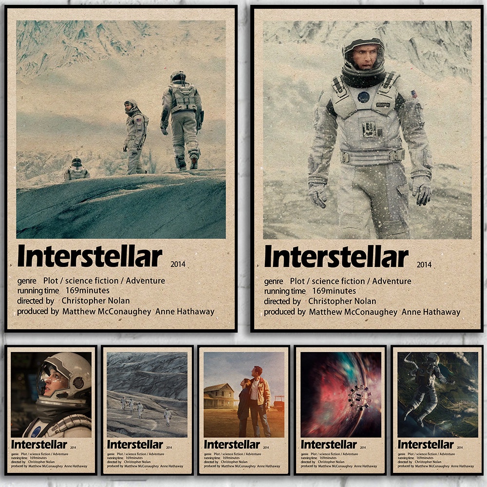 Classic Movie Interstellar Home Decoration Living Room Bar Retro Art ...