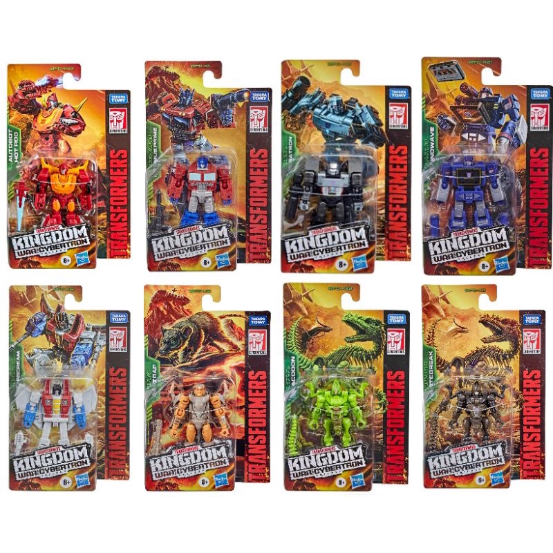 Transformers Kingdom Core Soundwave Dracodon Optimus Prime Starscream ...
