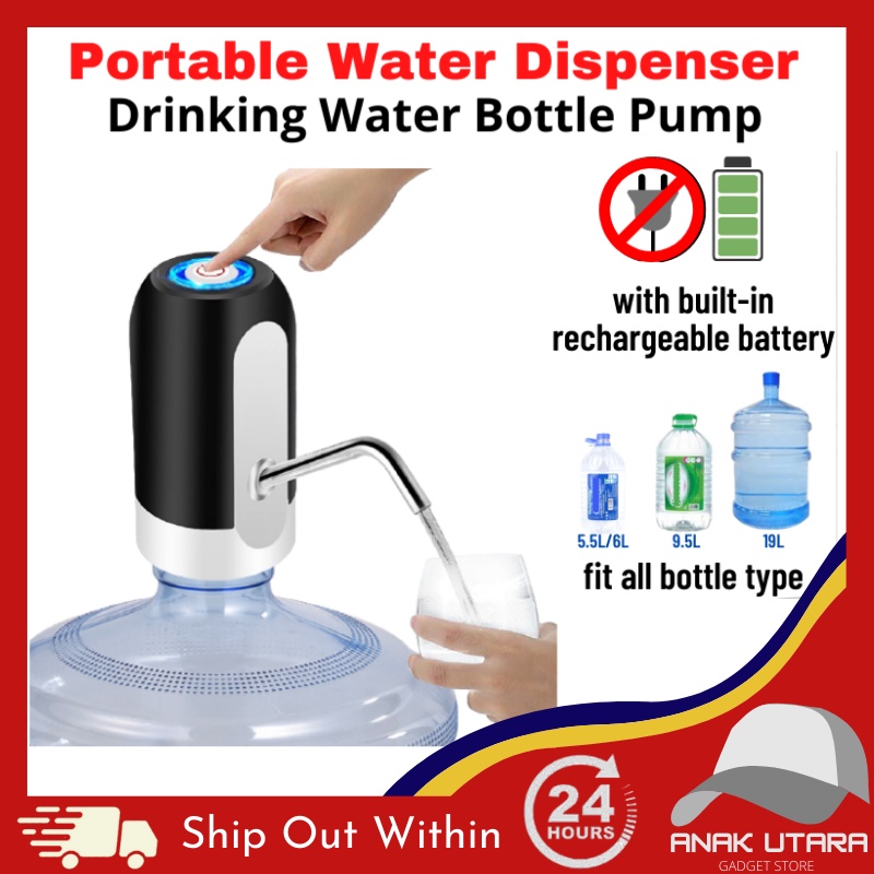 🇲🇾Ready Stock🇲🇾 Mini Cordless USB Water Dispenser - Pum Air Minuman ...