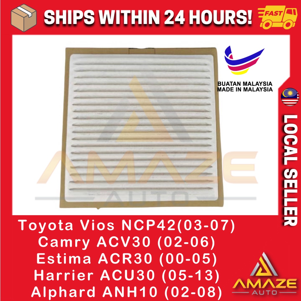 Air-Cond Cabin Filter for Toyota Vios NCP42,Camry ACV30,Estima ACR30 ...